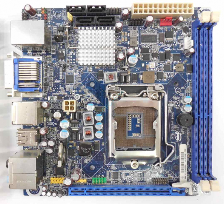 INTEL DH57JG (OEM) LGA1156 PCI-E+DVI HDMI+GbLAN SATA RAID Mini-ITX ...