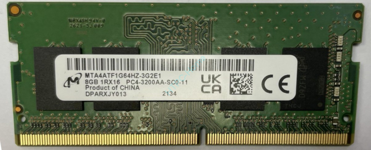 Оперативная память 8GB Micron MTA4ATF1G64HZ-3G2E1 DDR4 3200MHz SODIMM ...