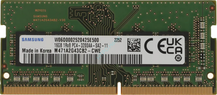 Модуль памяти 16Gb Samsung M471A2G43CB2-CWE DDR4 3200 SODIMM, купить по цене 3 600 руб. в ...