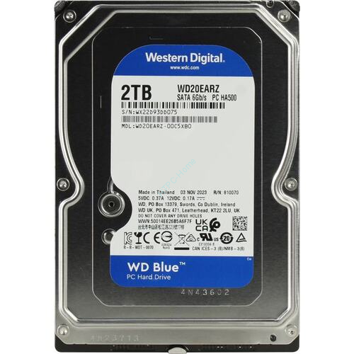 Жесткий диск 2Тб WD Blue WD20EARZ 3.5", купить по цене 6 400 руб. в ...