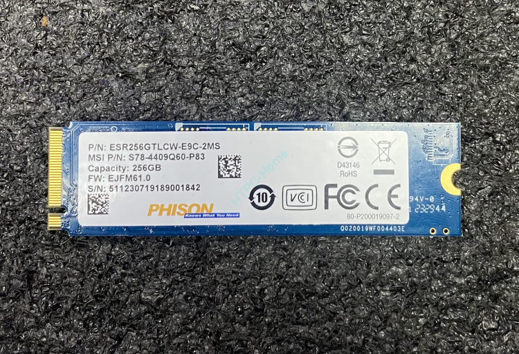 Твердотельный накопитель 256GB M2. 2280 Phison ESR256GTLCW-E9C-2MS ...